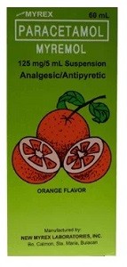 MYREMOL Paracetamol 125mg / 5mL Suspension 60mL Orange price in the ...